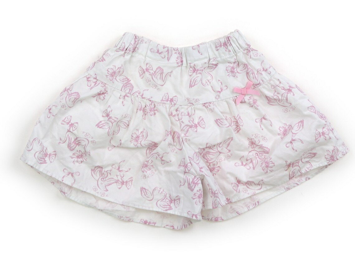 　ブランド 　BeBe(べべ) 　カテゴリー 　キュロット 　サイズ 　80サイズ 　色 　ホワイト・ピンク・白鳥 　状態 　★★★ 　記名 　なし 　ジャンル 　Girl シャツ地。裏地がありの二枚仕立てです。裏地にシワがありますが、表面...