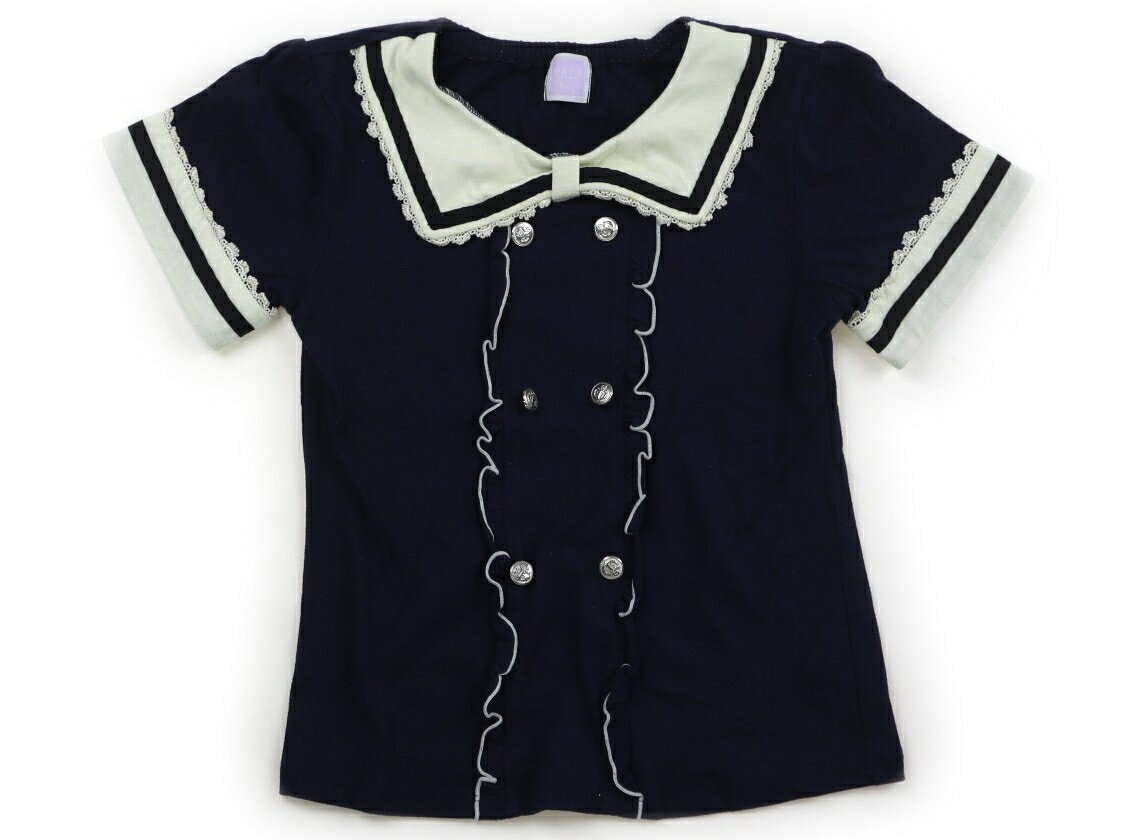 　ブランド 　axes femme KIDS(アクシーズファムキッズ) 　カテゴリー 　Tシャツ・カットソー 　サイズ 　140サイズ 　色 　紺・キナリ 　状態 　★★（返品不可） 　記名 　なし 　ジャンル 　Girl 全体に毛羽立ちが...
