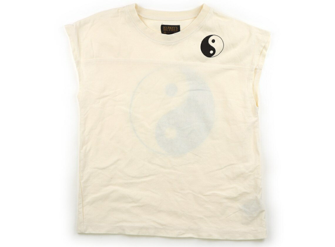 　ブランド 　Markey's(マーキーズ) 　カテゴリー 　Tシャツ・カットソー 　サイズ 　140サイズ 　色 　キナリ 　状態 　★★★ 　記名 　なし 　ジャンル 　Boy 全体的に毛羽立ちがあります。襟ぐり、ヨレ感あり。使用感あり...