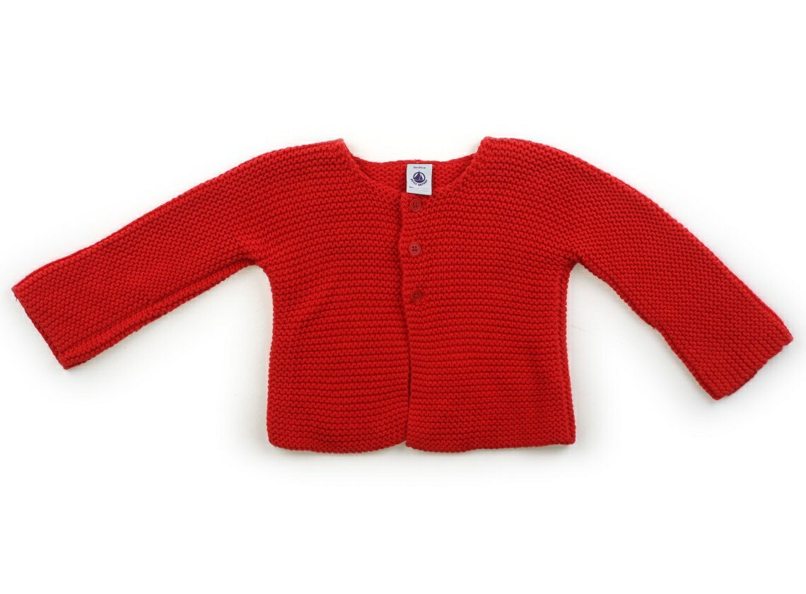 　ブランド 　PETIT BATEAU(プチバトー) 　カテゴリー 　カーディガン 　サイズ 　80サイズ 　色 　レッド 　状態 　★★★ 　記名 　なし 　ジャンル 　Girl 18m/81cmサイズ表記。コットンニット地で、使用感あり...