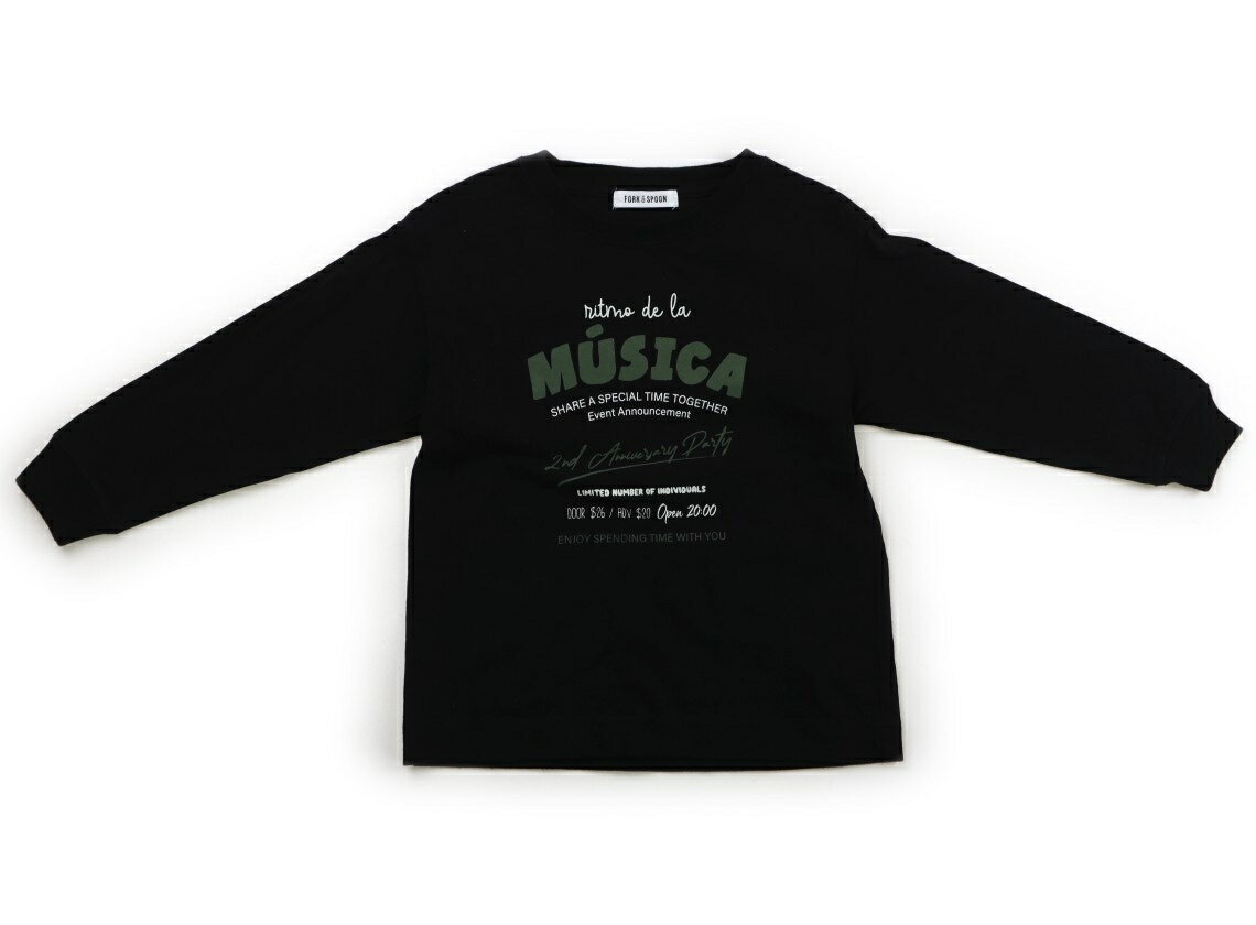 　ブランド 　Fork & Spoon(フォークアンドスプーン) 　カテゴリー 　Tシャツ・カットソー 　サイズ 　100サイズ 　色 　黒 　状態 　★★★ 　記名 　なし 　ジャンル 　Boy 実際のサイズ表記は105です。全体に毛羽立...
