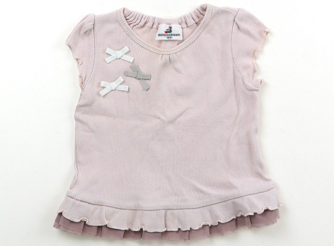 　ブランド 　Parents Dream(ペアレンツドリーム) 　カテゴリー 　Tシャツ・カットソー 　サイズ 　80サイズ 　色 　薄いピンク 　状態 　★★（返品不可） 　記名 　なし 　ジャンル 　Girl 衿に薄いシミ、前身頃に所々...