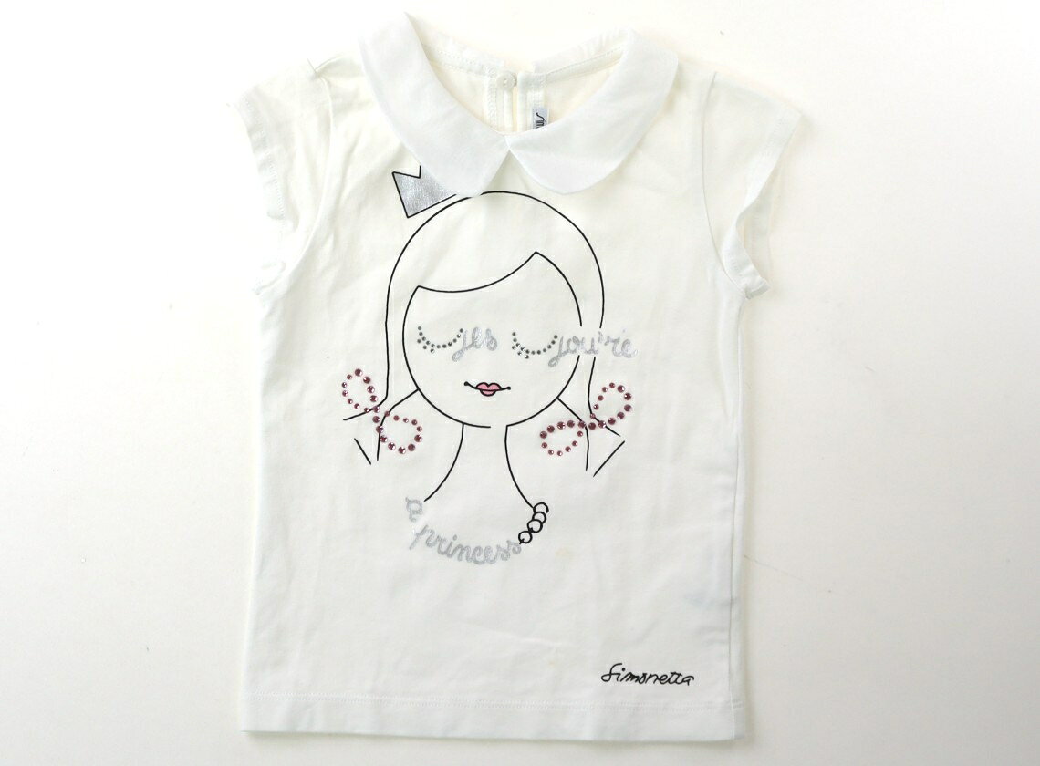 　ブランド 　Simonetta(シモネッタ) 　カテゴリー 　Tシャツ・カットソー 　サイズ 　90サイズ 　色 　ホワイト・女の子 　状態 　★★★★ 　記名 　なし 　ジャンル 　Girl 実際のサイズ表記は2。襟付きカットソー。ライ...
