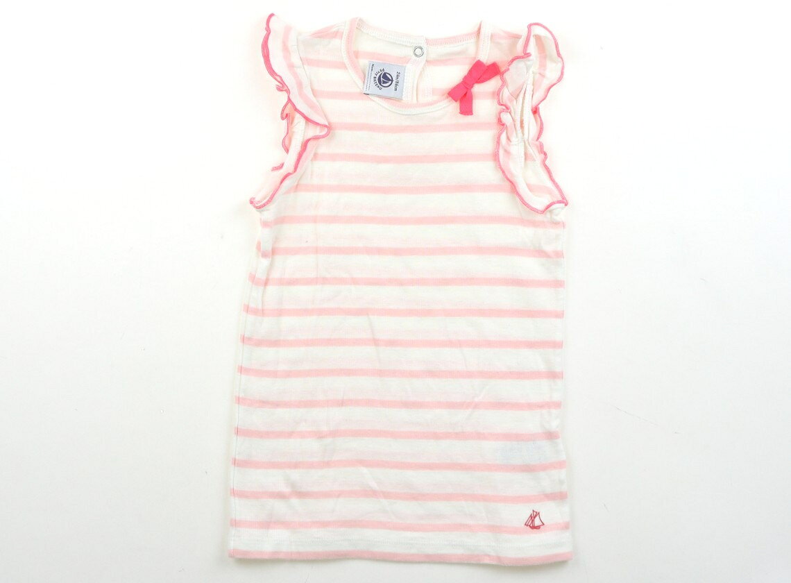 　ブランド 　PETIT BATEAU(プチバトー) 　カテゴリー 　ワンピース 　サイズ 　80サイズ 　色 　ピンク、白 　状態 　★★★ 　記名 　なし 　ジャンル 　Girl 実際のサイズ表記は24m/86cmです。ややヨレあり。 ...