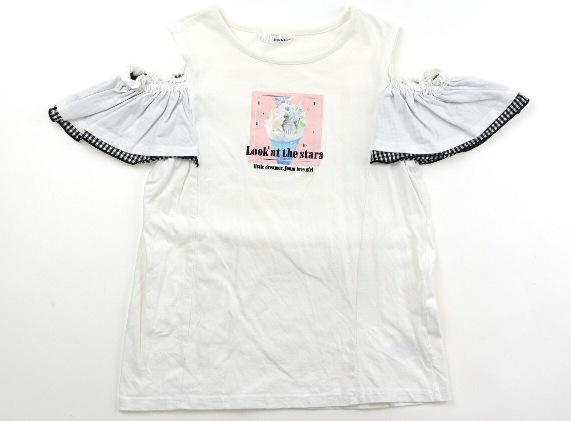 　ブランド 　JENNI(ジェニィ) 　カテゴリー 　Tシャツ・カットソー 　サイズ 　160サイズ 　色 　オフホワイト 　状態 　★★★ 　記名 　なし 　ジャンル 　Girl オープンショルダー。毛羽立ち・洗いざらし感があります。 ＊...