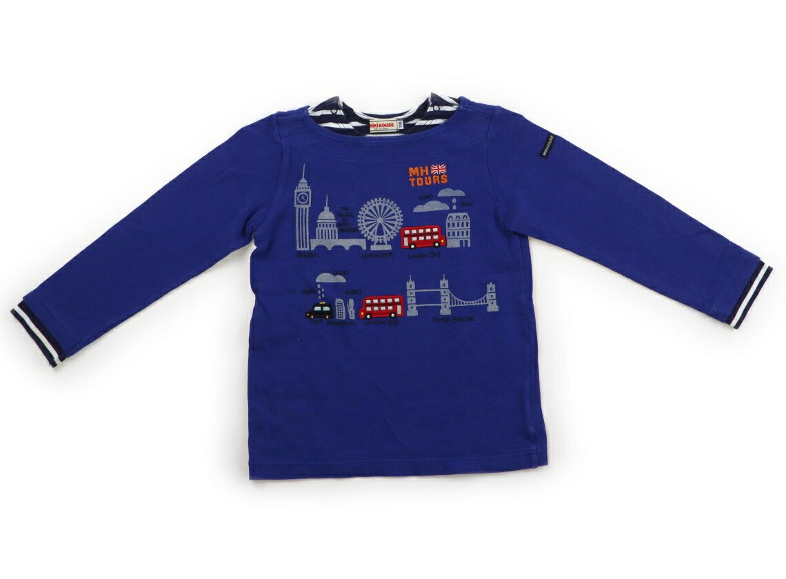 　ブランド 　miki HOUSE(ミキハウス) 　カテゴリー 　Tシャツ・カットソー 　サイズ 　110サイズ 　色 　ブルー、ボーダー 　状態 　★★（返品不可） 　記名 　なし 　ジャンル 　Boy 袖口に黄ばみ、全体に色あせ・毛羽立...