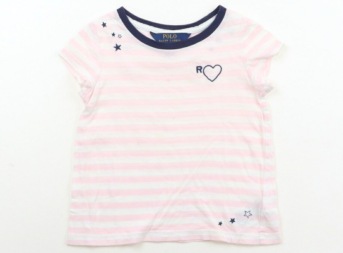 　ブランド 　POLO RALPH LAUREN(ポロラルフローレン) 　カテゴリー 　Tシャツ・カットソー 　サイズ 　100サイズ 　色 　薄ピンク、白、ボーダー柄 　状態 　★★（返品不可） 　記名 　なし 　ジャンル 　Girl 実...