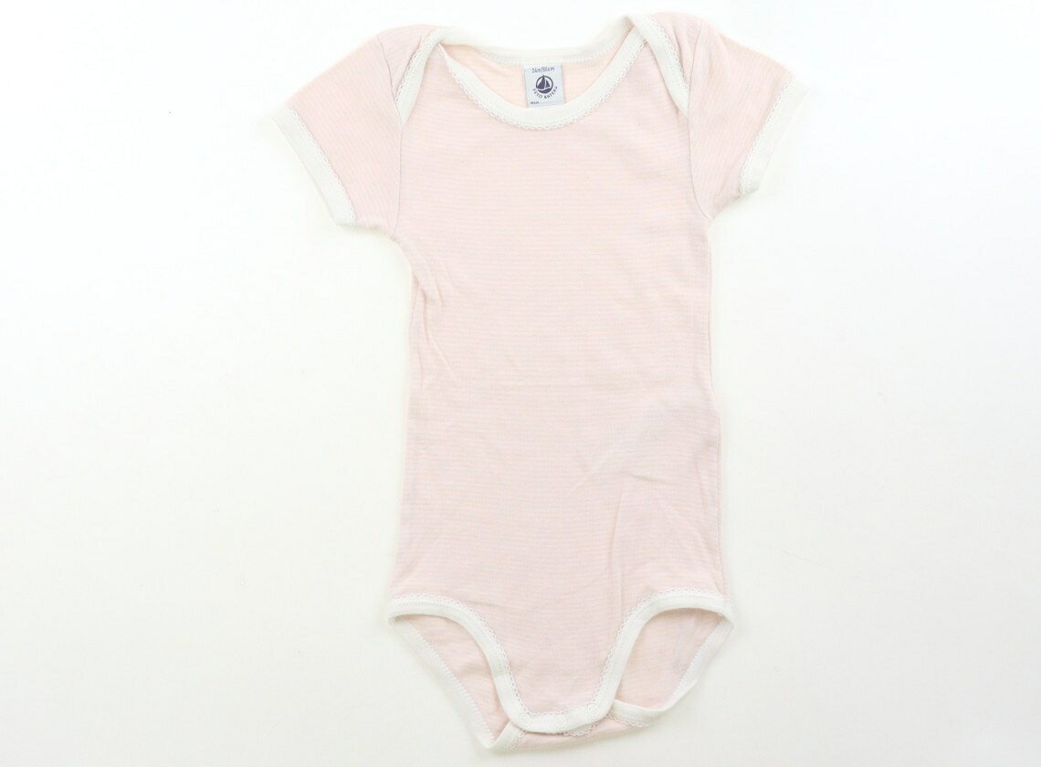 　ブランド 　PETIT BATEAU(プチバトー) 　カテゴリー 　ロンパース 　サイズ 　80サイズ 　色 　ライトピンク・ホワイト・ボーダー 　状態 　★★（返品不可） 　記名 　なし 　ジャンル 　Girl 実際のサイズ表記は24m...