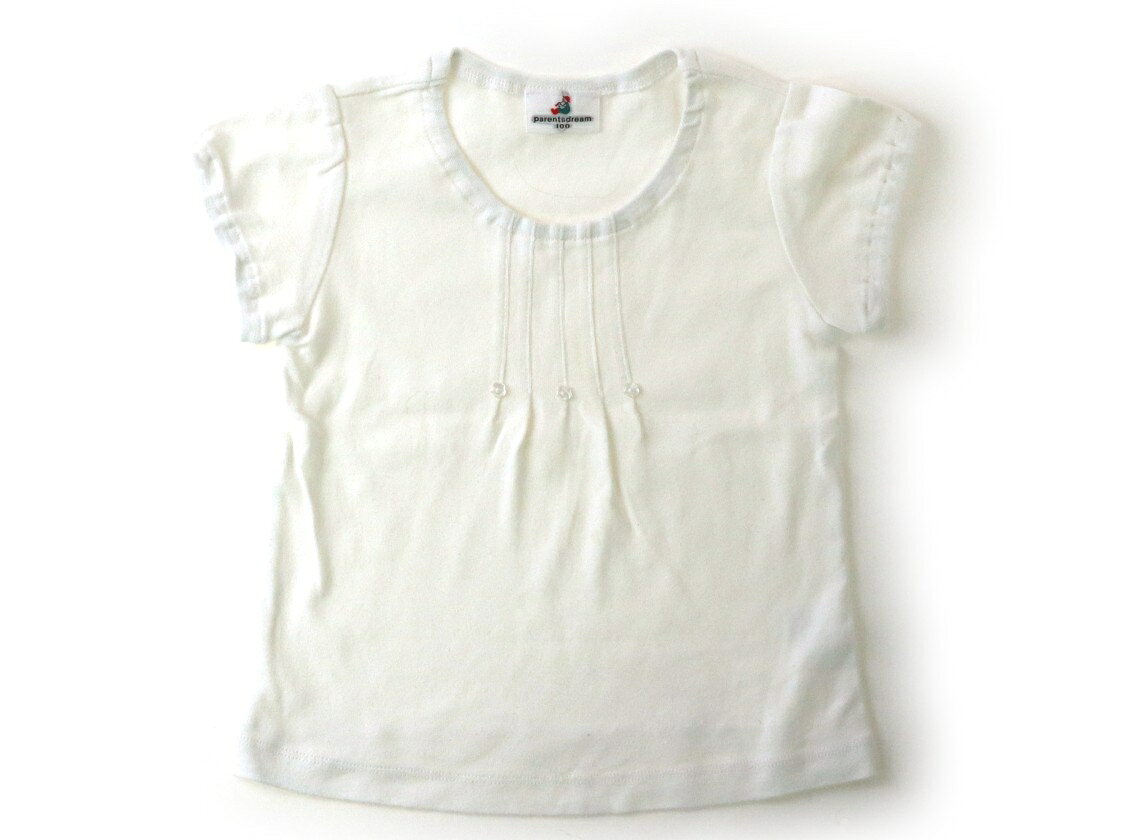 　ブランド 　Parents Dream(ペアレンツドリーム) 　カテゴリー 　Tシャツ・カットソー 　サイズ 　100サイズ 　色 　ホワイト 　状態 　★★（返品不可） 　記名 　なし 　ジャンル 　Girl 前に薄い茶色い汚れと毛羽立...