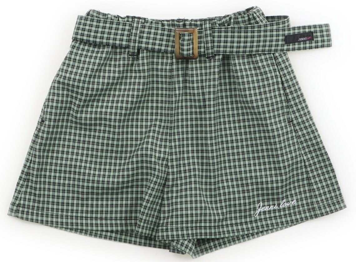 　ブランド 　JENNI(ジェニィ) 　カテゴリー 　キュロット 　サイズ 　130サイズ 　色 　グリーン、黒、チェック 　状態 　★★★ 　記名 　なし 　ジャンル 　Girl ポリエステル配合生地。ウエストは総ゴムです。ベルト付き。薄...