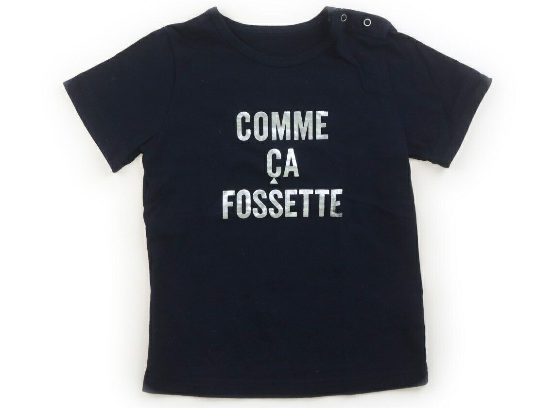 　ブランド 　COMME CA FOSSETTE(コムサフォセット) 　カテゴリー 　Tシャツ・カットソー 　サイズ 　100サイズ 　色 　紺・シルバー・英字 　状態 　★★★ 　記名 　なし 　ジャンル 　Boy やや毛羽の付着があり、...