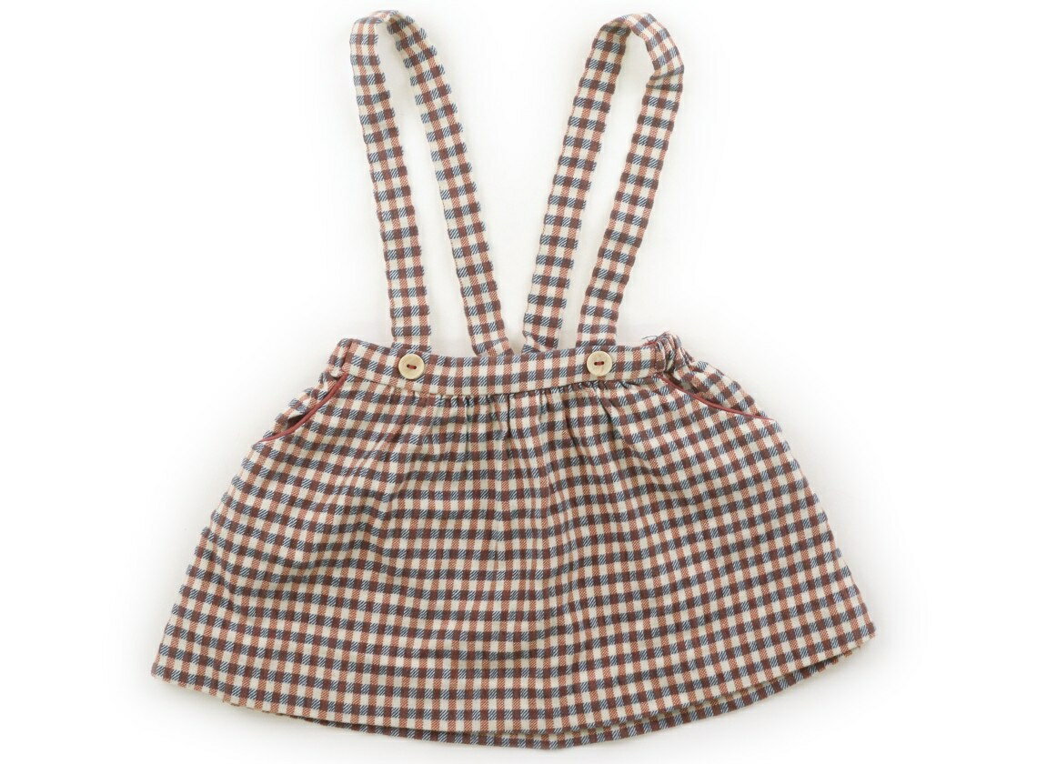 　ブランド 　ZARA(ザラ) 　カテゴリー 　スカート 　サイズ 　95サイズ 　色 　ベージュ・チェック柄 　状態 　★★★ 　記名 　なし 　ジャンル 　Girl 実際のサイズ表記は98cm。後ろ半分ゴムです。肩紐調整と取り外しは不可...