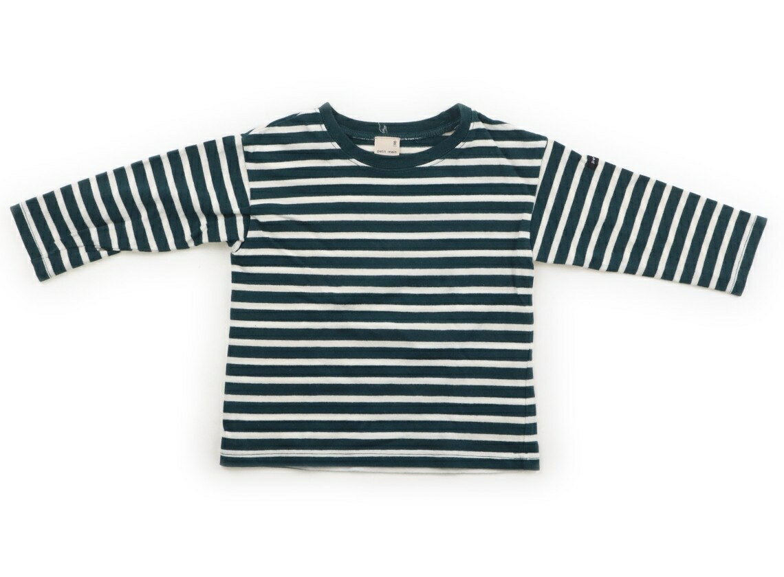 　ブランド 　petit main(プティマイン) 　カテゴリー 　Tシャツ・カットソー 　サイズ 　90サイズ 　色 　グリーン・ボーダー 　状態 　★★★ 　記名 　なし 　ジャンル 　Boy 全体に色あせ・毛羽立ちがあります。 ＊【状...