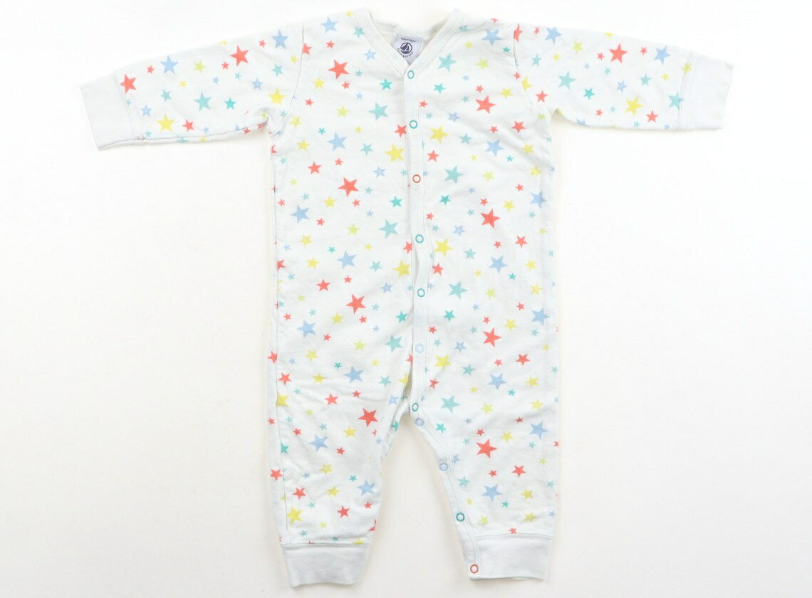 　ブランド 　PETIT BATEAU(プチバトー) 　カテゴリー 　カバーオール 　サイズ 　70サイズ 　色 　白、星柄 　状態 　★★★ 　記名 　なし 　ジャンル 　Boy 実際のサイズ表記は74cm。毛羽立ちが強めに見られます。 ...