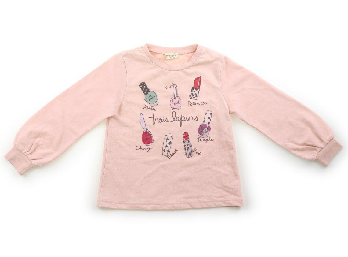 　ブランド 　troislapins(トロワラパン) 　カテゴリー 　Tシャツ・カットソー 　サイズ 　120サイズ 　色 　ピーチピンク 　状態 　★★（返品不可） 　記名 　なし 　ジャンル 　Girl 綿混ポリエステル素材。袖に黄色い...