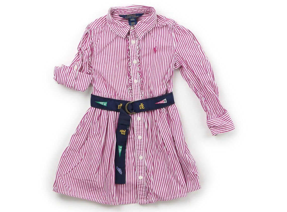 　ブランド 　POLO RALPH LAUREN(ポロラルフローレン) 　カテゴリー 　ワンピース 　サイズ 　100サイズ 　色 　ピンク・ホワイト・ストライプ 　状態 　★★★ 　記名 　なし 　ジャンル 　Girl シャツワンピ・前ボ...