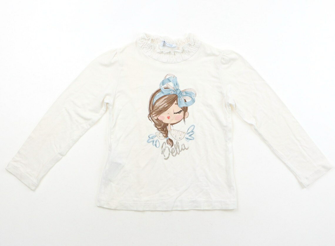 　ブランド 　Mayoral(マヨラル) 　カテゴリー 　Tシャツ・カットソー 　サイズ 　110サイズ 　色 　白 　状態 　★★★ 　記名 　なし 　ジャンル 　Girl 伸縮性のあるレーヨン素材。両袖口に薄い汚れがありますが、まだお使...