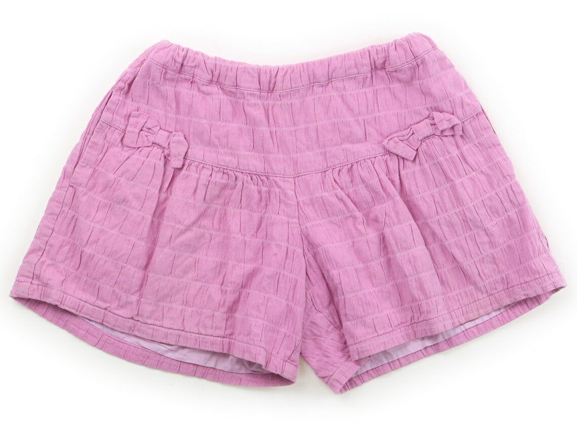 　ブランド 　BeBe(べべ) 　カテゴリー 　キュロット 　サイズ 　130サイズ 　色 　ピンクパープル 　状態 　★★（返品不可） 　記名 　なし 　ジャンル 　Girl 綿・麻・ポリウレタンの地柄布帛地で、裏地付き。ウエストは総ゴム...