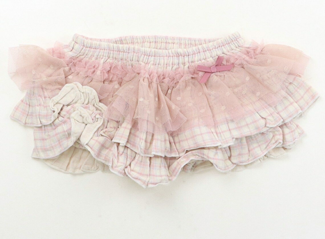 　ブランド 　panpantutu(パンパンチュチュ) 　カテゴリー 　ブルマ・ダイパーカバー 　サイズ 　80サイズ 　色 　ピンク、チェック、ドット、フリル 　状態 　★★（返品不可） 　記名 　なし 　ジャンル 　Girl 実際のサイ...