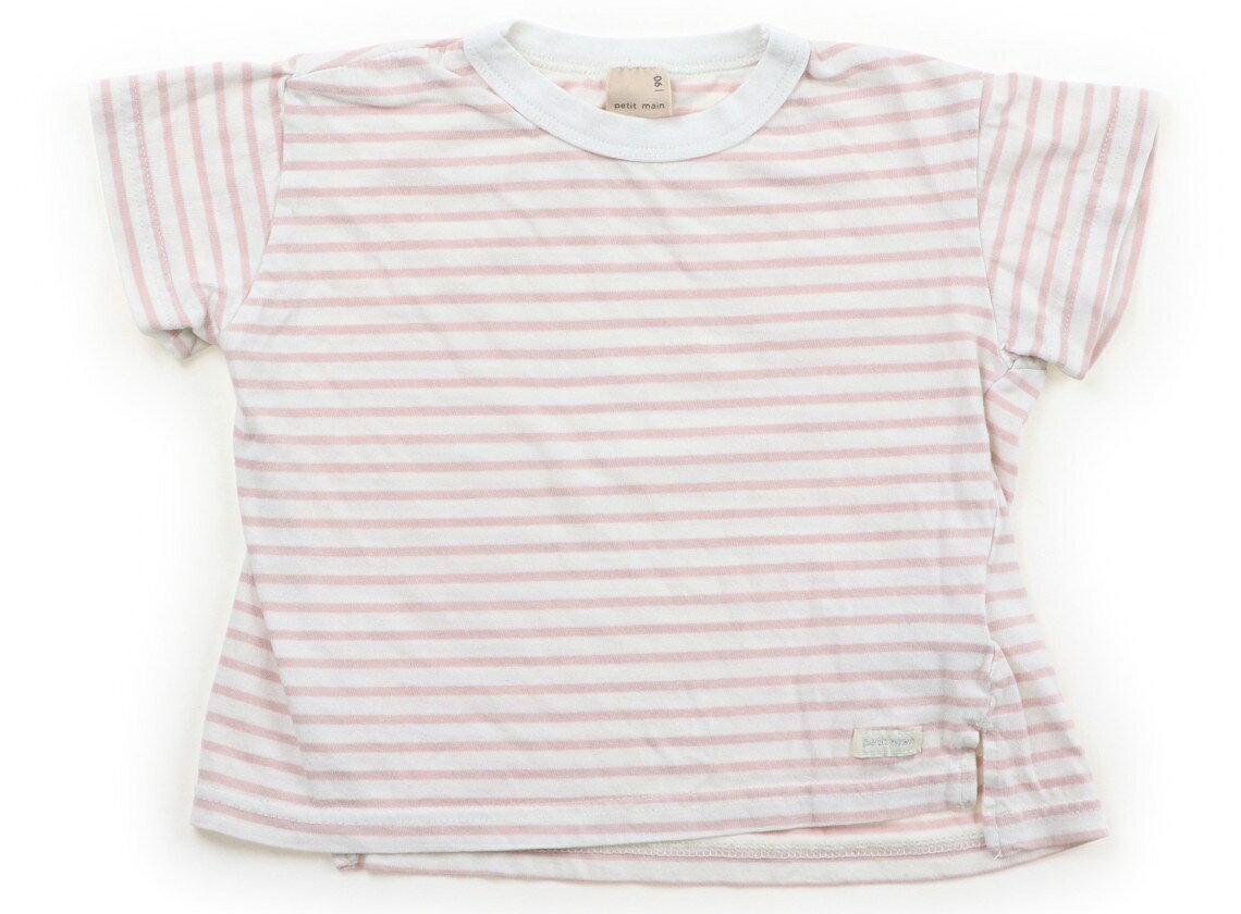 　ブランド 　petit main(プティマイン) 　カテゴリー 　Tシャツ・カットソー 　サイズ 　90サイズ 　色 　ピンク、白、ボーダー 　状態 　★★★ 　記名 　なし 　ジャンル 　Girl ネームタグが一部切られています。全体に...