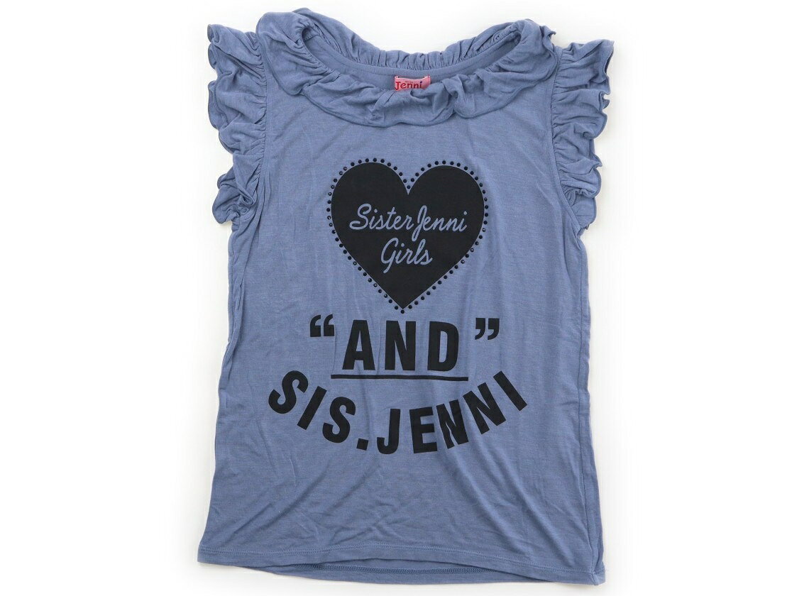 　ブランド 　JENNI(ジェニィ) 　カテゴリー 　Tシャツ・カットソー 　サイズ 　160サイズ 　色 　くすみブルー　黒　装飾あり 　状態 　★★★ 　記名 　なし 　ジャンル 　Girl 伸縮性のある薄手生地。あまりダメージなく使用...