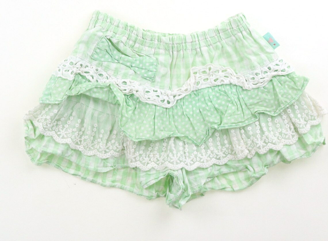 　ブランド 　Knit Planner(KP)(ニットプランナー（KP）) 　カテゴリー 　キュロット 　サイズ 　110サイズ 　色 　グリーン・柄 　状態 　★★★ 　記名 　なし 　ジャンル 　Girl 全体的に色褪せや毛羽立ちがあり...
