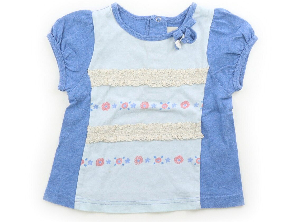 　ブランド 　Souris(スーリー) 　カテゴリー 　Tシャツ・カットソー 　サイズ 　80サイズ 　色 　ブルー系・花 　状態 　★★★ 　記名 　なし 　ジャンル 　Girl 前身頃に極薄く油じみあり。全体に色あせ・毛羽立ちがあります...