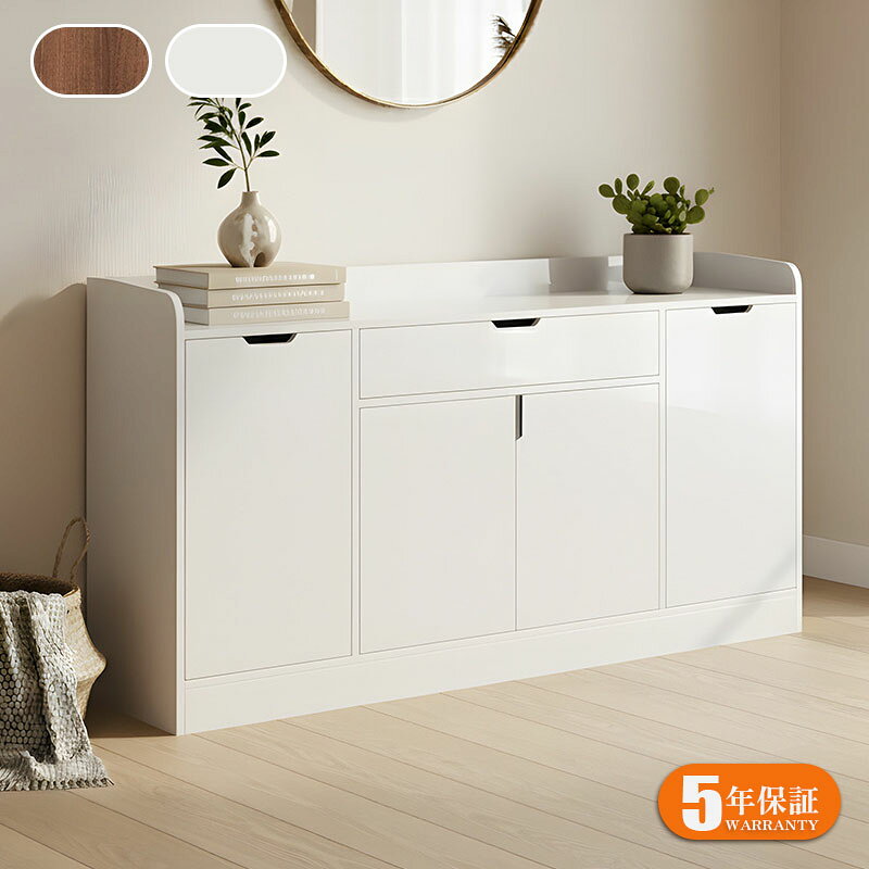 商品情報 商品名 キャビネット 商品番号 yjda-shelf-006 生産国 中国 組立状態 お客様組立商品（組立説明書を同梱発送いたします） カラー ウォルナットカラー ホワイト 素材 パーティクルボード サイズ(約) ・幅120×奥行...