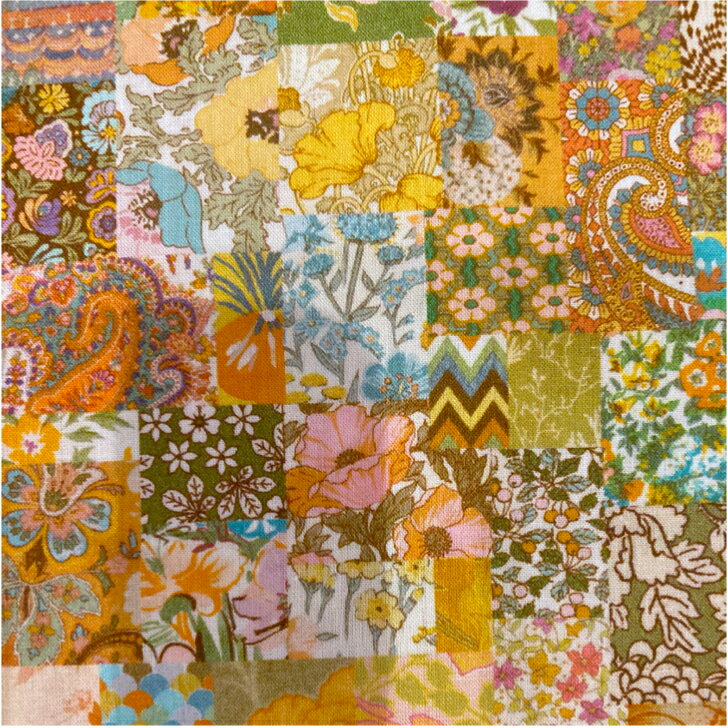 リバティ 生地 Archive Patchwork アーカイブ・パッチワーク 25CU イタリア産 タナローン パッチワーク柄 黄色 Liberty Fabrics 50cm単位 布 【2025SS】Archive Patchwork アー...
