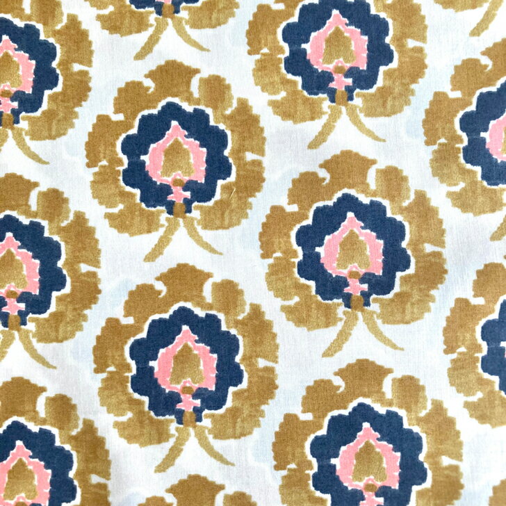【廃盤柄】リバティ 生地 Bosphorus ボスフォラス AP 国産 ピカデリーポプリン ピンク ゴールド Liberty Fabrics 50cm単位 【廃盤色】Bosphorus ボスフォラス リバティプリント ポプリン生地【メンズ・...