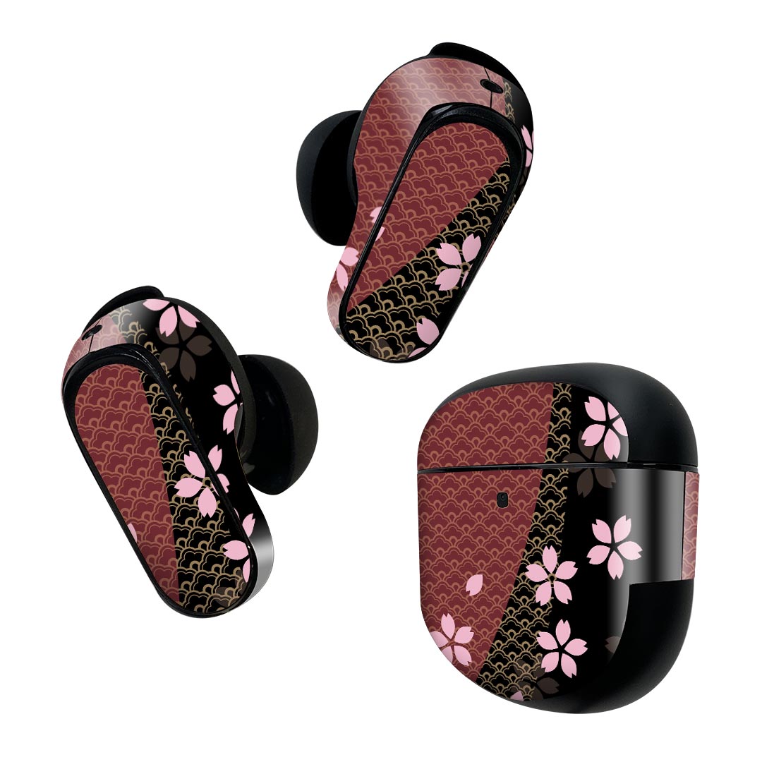 製品名 Bose QuietComfort Earbuds II 専用デザインスキンシール セット内容 Bose QuietComfort Earbuds II 専用シール　イヤホン（左右）3枚、充電ケース用シール 1枚AirPods第3世...