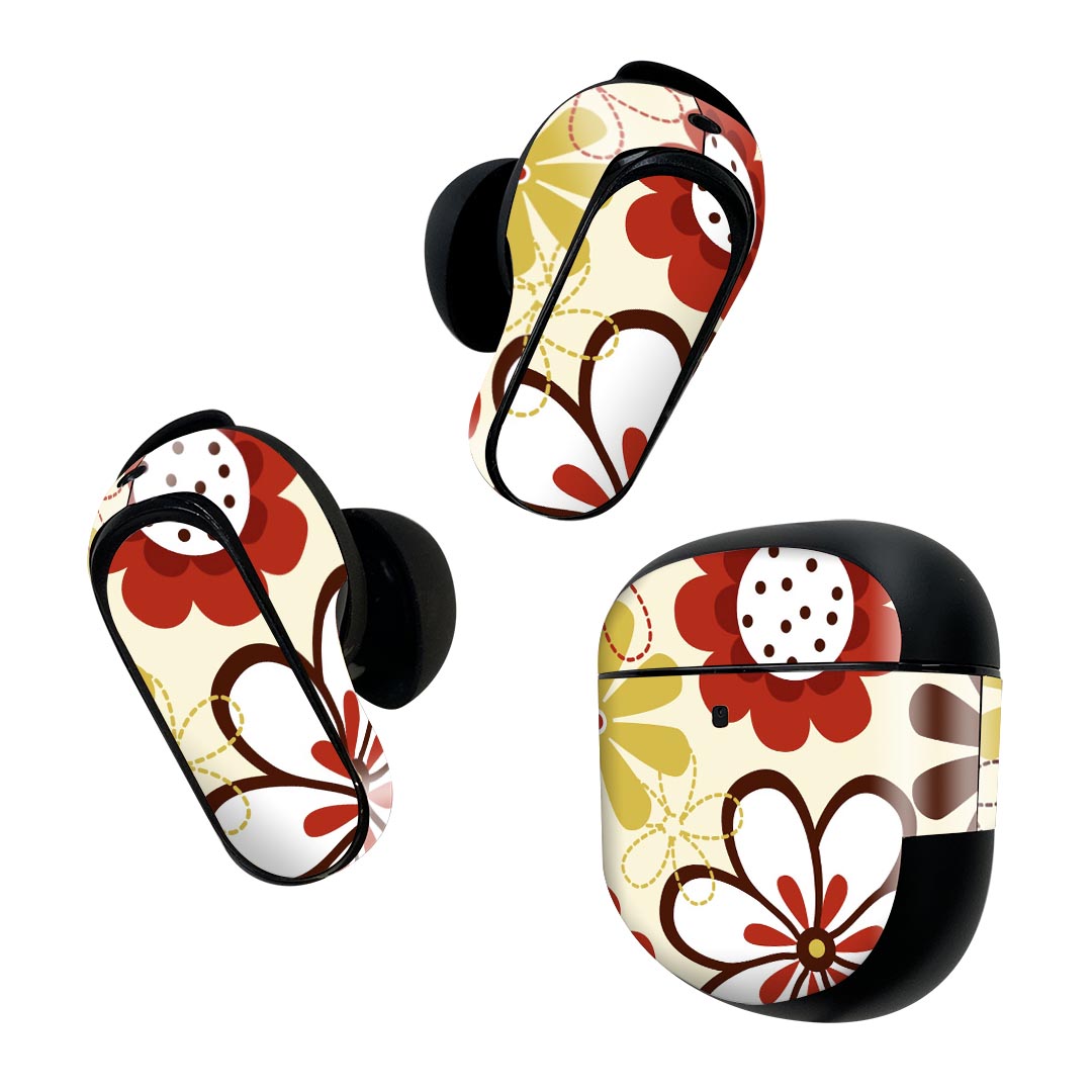 製品名 Bose QuietComfort Earbuds II 専用デザインスキンシール セット内容 Bose QuietComfort Earbuds II 専用シール　イヤホン（左右）3枚、充電ケース用シール 1枚AirPods第3世...