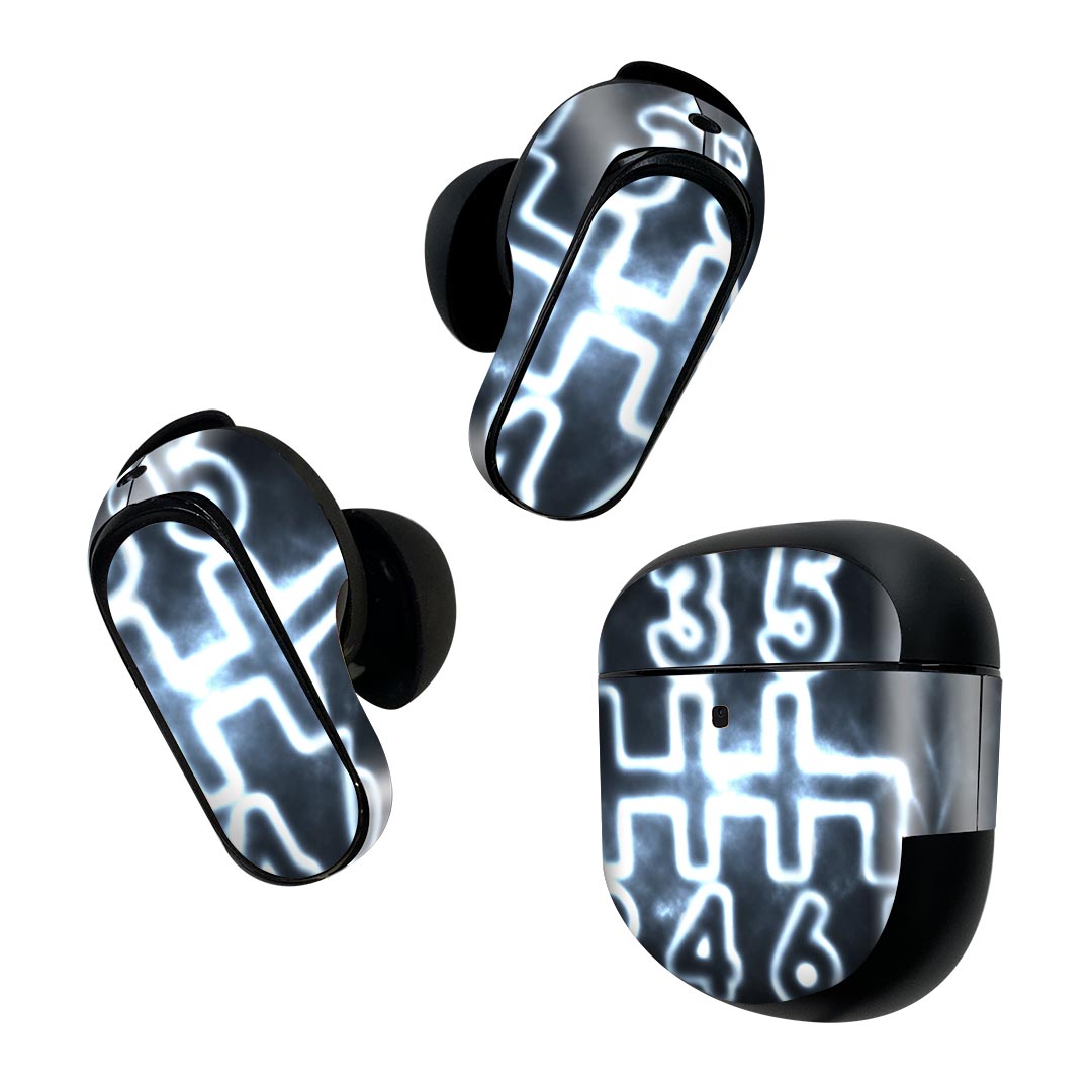 製品名 Bose QuietComfort Earbuds II 専用デザインスキンシール セット内容 Bose QuietComfort Earbuds II 専用シール　イヤホン（左右）3枚、充電ケース用シール 1枚AirPods第3世...
