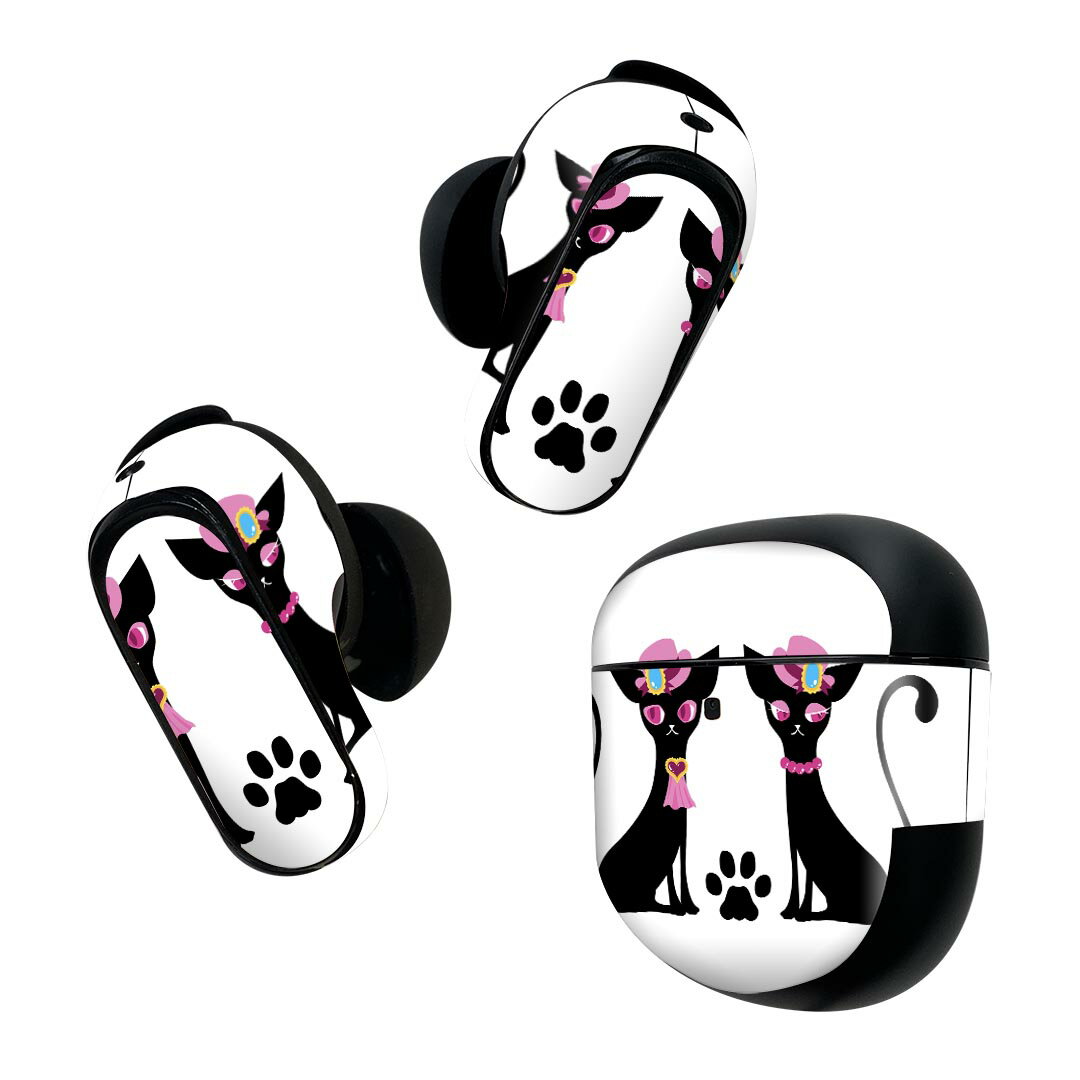 製品名 Bose QuietComfort Earbuds II 専用デザインスキンシール セット内容 Bose QuietComfort Earbuds II 専用シール　イヤホン（左右）3枚、充電ケース用シール 1枚AirPods第3世...