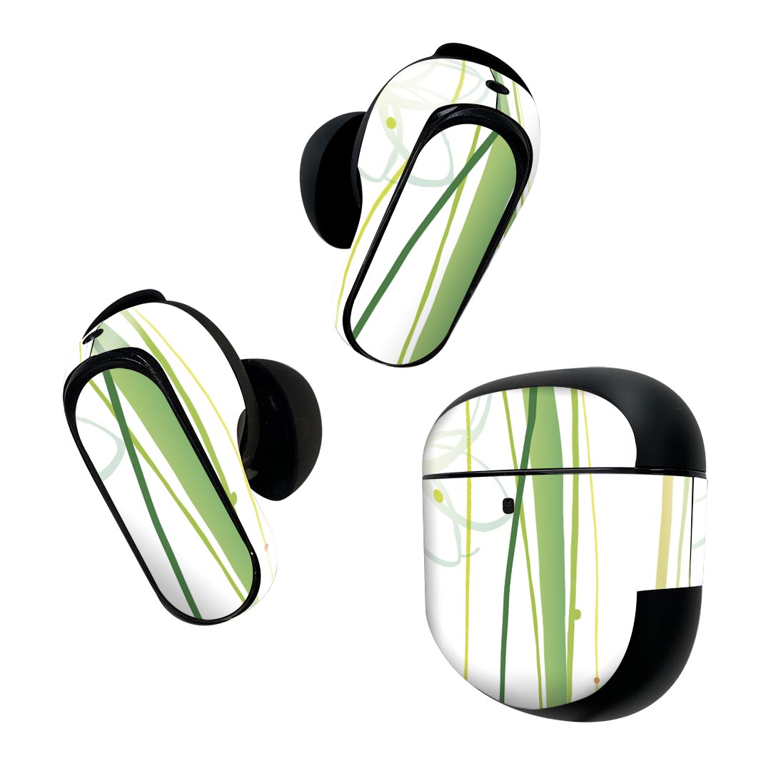 製品名 Bose QuietComfort Earbuds II 専用デザインスキンシール セット内容 Bose QuietComfort Earbuds II 専用シール　イヤホン（左右）3枚、充電ケース用シール 1枚AirPods第3世...