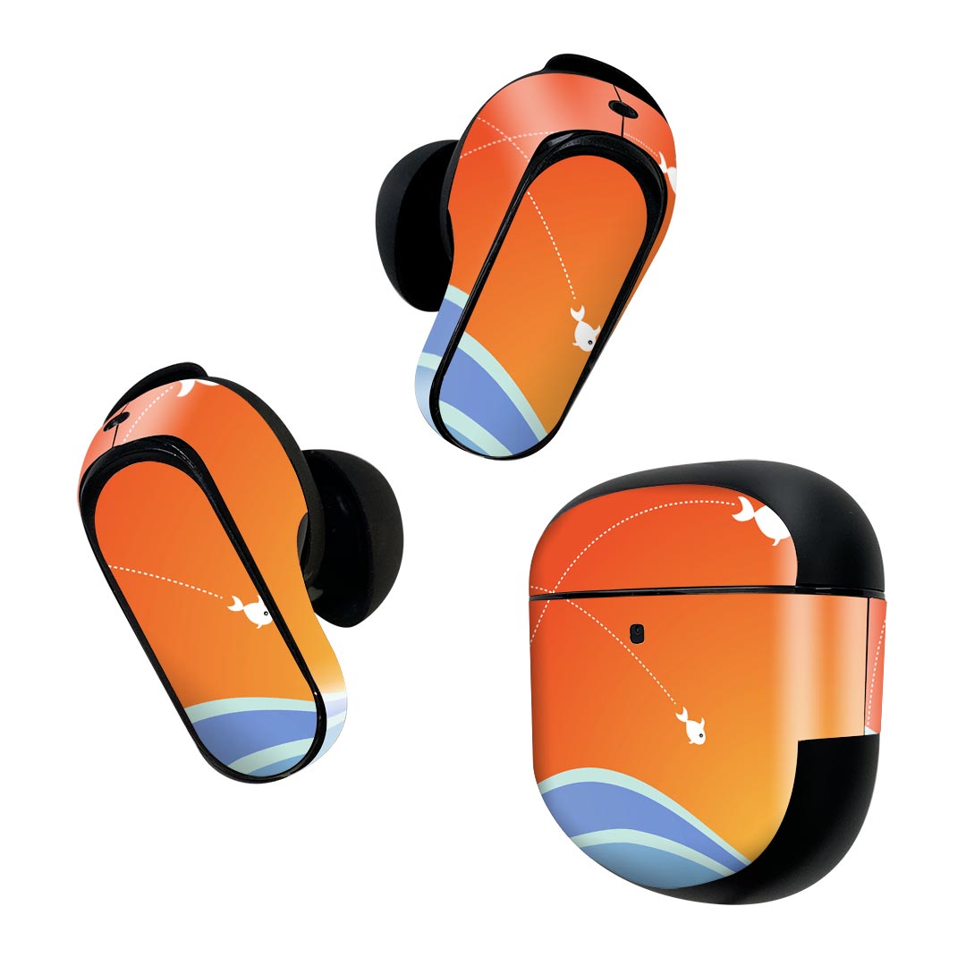 製品名 Bose QuietComfort Earbuds II 専用デザインスキンシール セット内容 Bose QuietComfort Earbuds II 専用シール　イヤホン（左右）3枚、充電ケース用シール 1枚AirPods第3世...