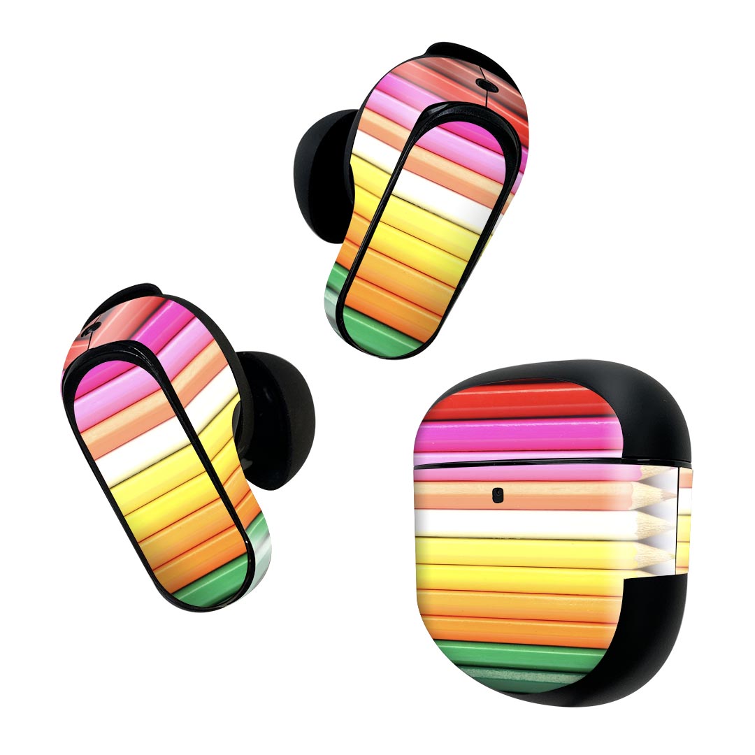 製品名 Bose QuietComfort Earbuds II 専用デザインスキンシール セット内容 Bose QuietComfort Earbuds II 専用シール　イヤホン（左右）3枚、充電ケース用シール 1枚AirPods第3世...