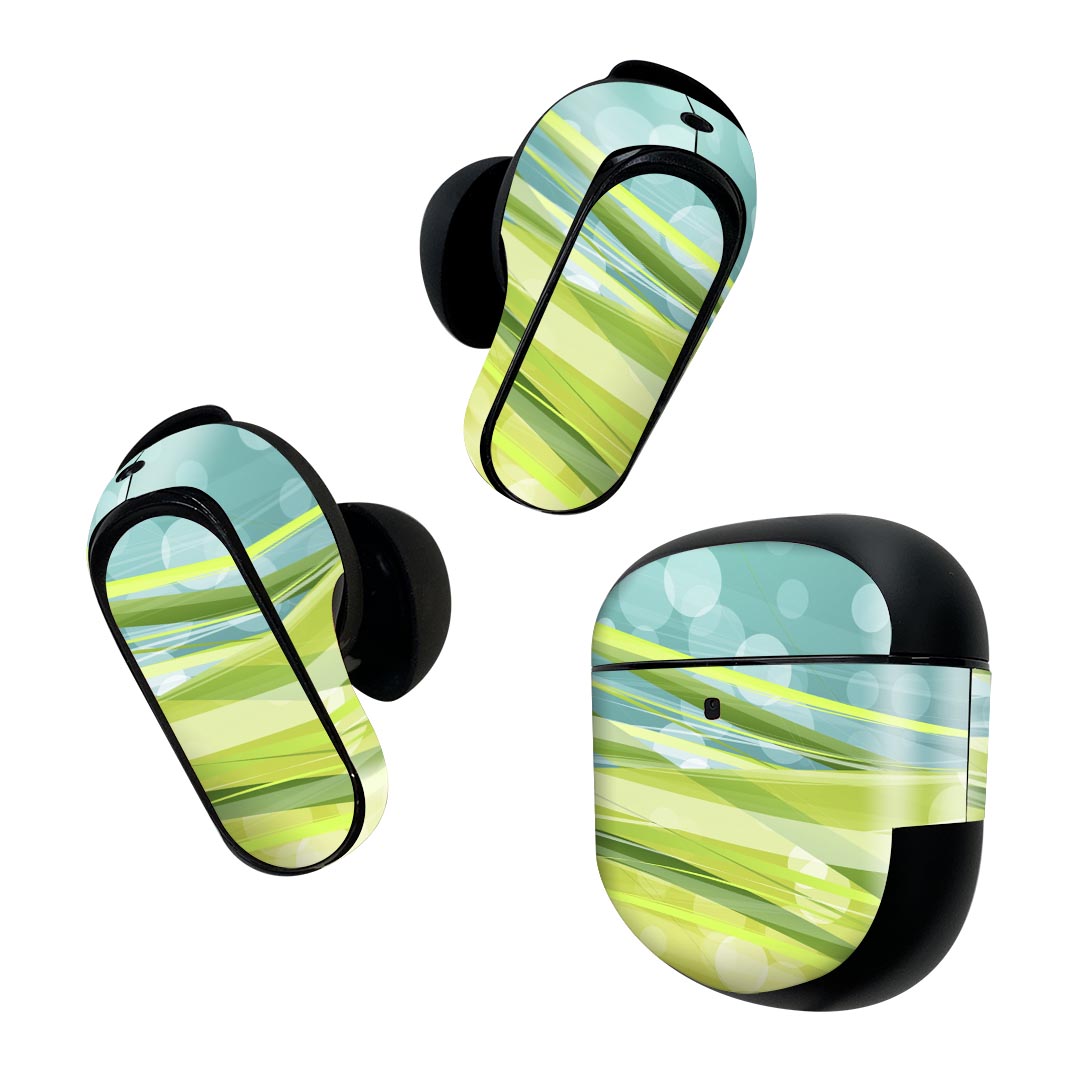 製品名 Bose QuietComfort Earbuds II 専用デザインスキンシール セット内容 Bose QuietComfort Earbuds II 専用シール　イヤホン（左右）3枚、充電ケース用シール 1枚AirPods第3世...