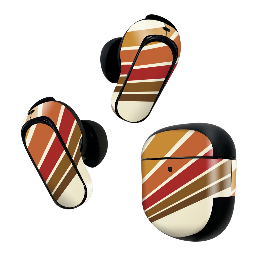 製品名 Bose QuietComfort Earbuds II 専用デザインスキンシール セット内容 Bose QuietComfort Earbuds II 専用シール　イヤホン（左右）3枚、充電ケース用シール 1枚AirPods第3世...