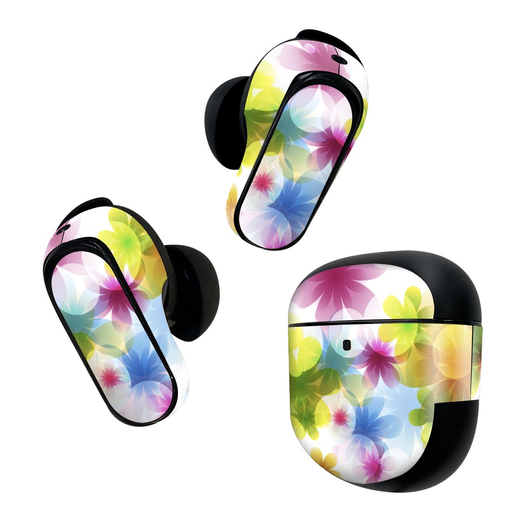 製品名 Bose QuietComfort Earbuds II 専用デザインスキンシール セット内容 Bose QuietComfort Earbuds II 専用シール　イヤホン（左右）3枚、充電ケース用シール 1枚AirPods第3世...