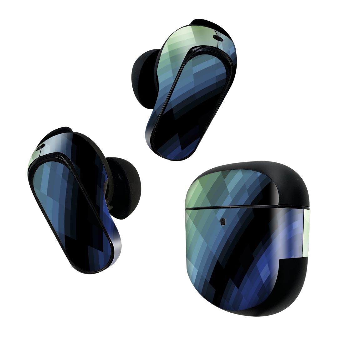 製品名 Bose QuietComfort Earbuds II 専用デザインスキンシール セット内容 Bose QuietComfort Earbuds II 専用シール　イヤホン（左右）3枚、充電ケース用シール 1枚AirPods第3世...