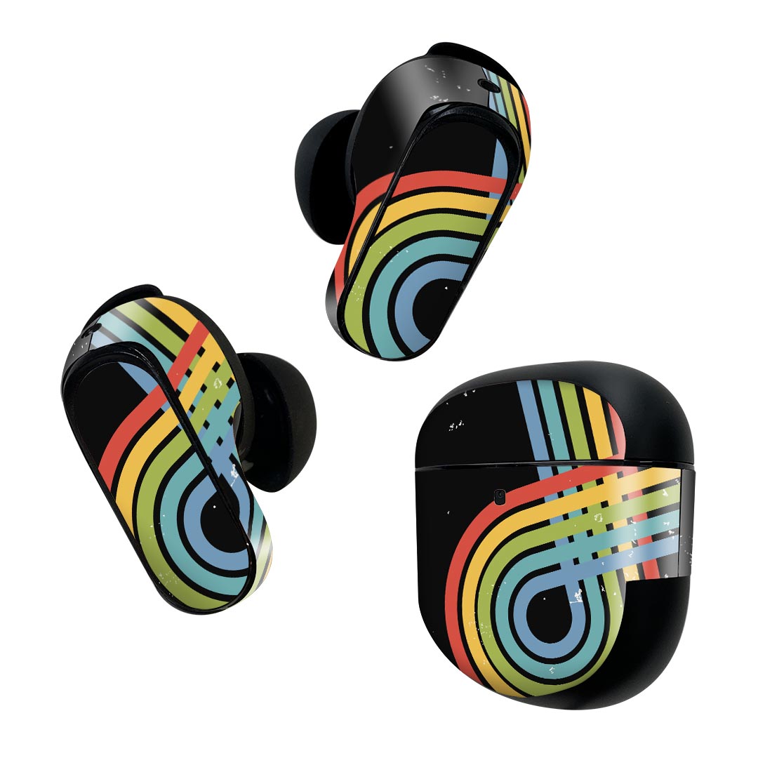 製品名 Bose QuietComfort Earbuds II 専用デザインスキンシール セット内容 Bose QuietComfort Earbuds II 専用シール　イヤホン（左右）3枚、充電ケース用シール 1枚AirPods第3世...