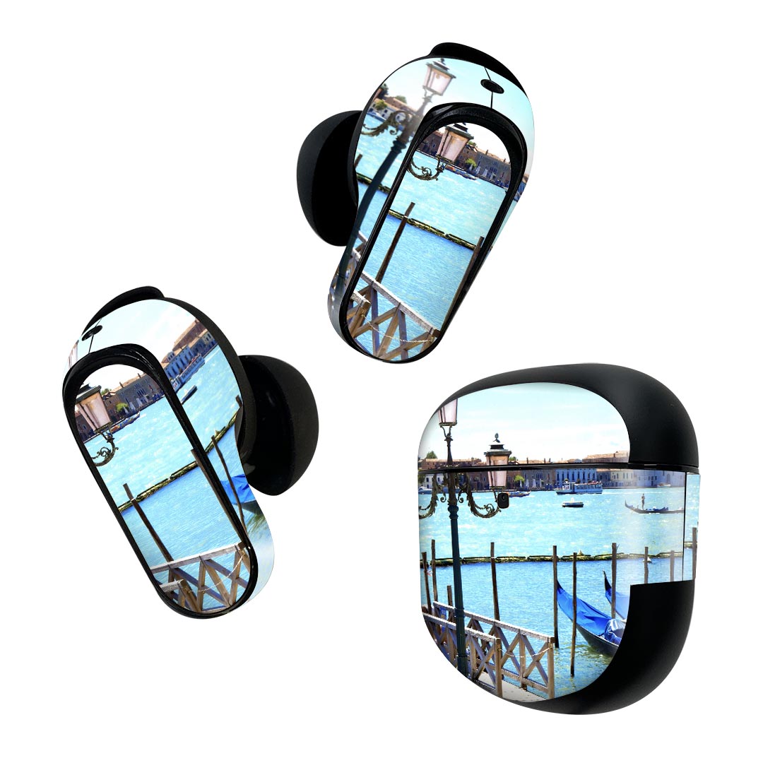 製品名 Bose QuietComfort Earbuds II 専用デザインスキンシール セット内容 Bose QuietComfort Earbuds II 専用シール　イヤホン（左右）3枚、充電ケース用シール 1枚AirPods第3世...