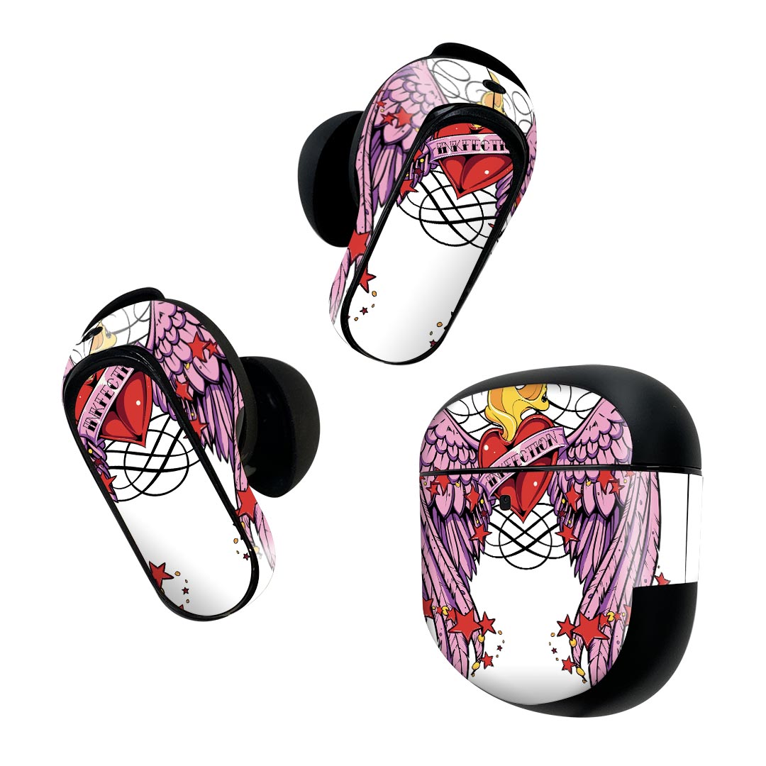 製品名 Bose QuietComfort Earbuds II 専用デザインスキンシール セット内容 Bose QuietComfort Earbuds II 専用シール　イヤホン（左右）3枚、充電ケース用シール 1枚AirPods第3世...