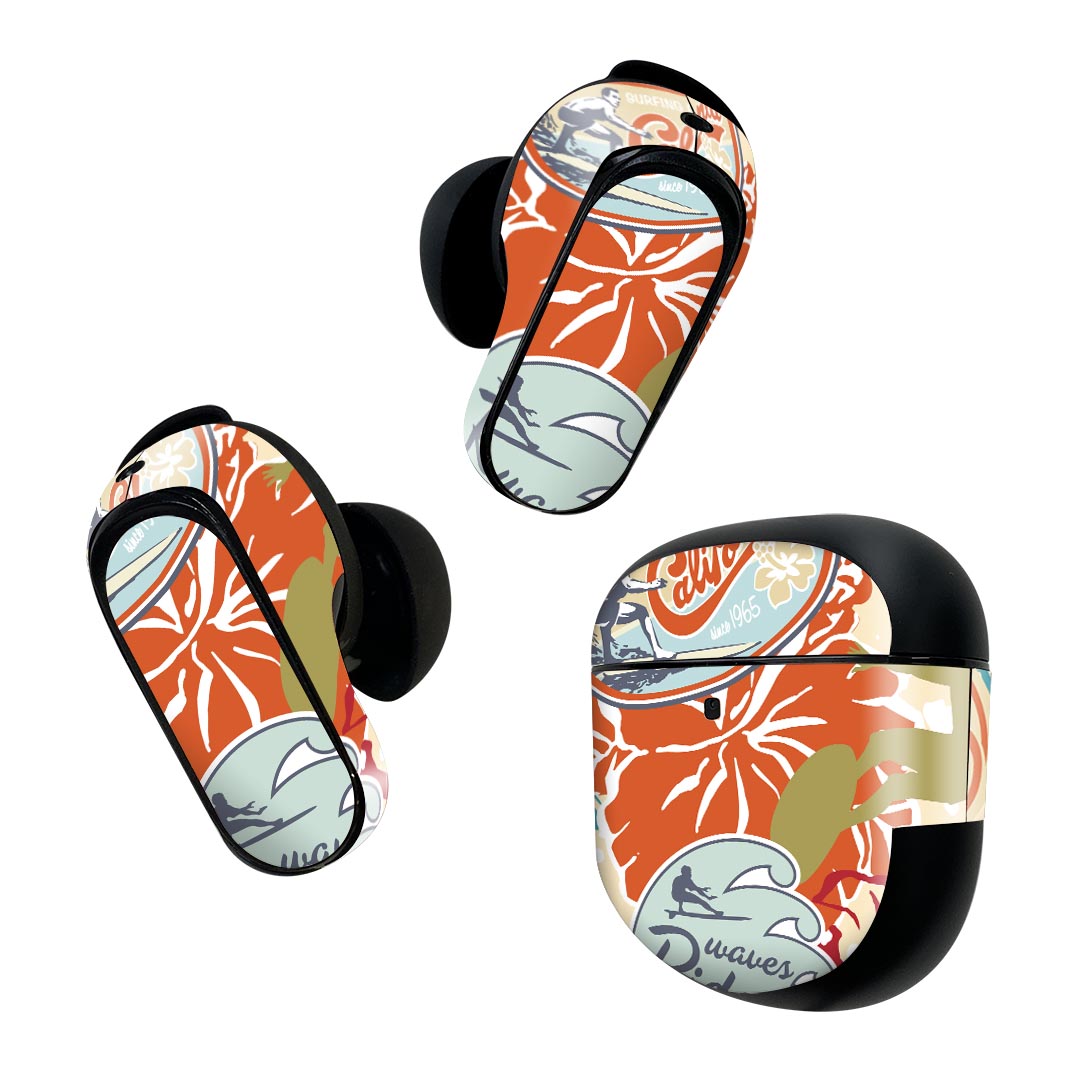 製品名 Bose QuietComfort Earbuds II 専用デザインスキンシール セット内容 Bose QuietComfort Earbuds II 専用シール　イヤホン（左右）3枚、充電ケース用シール 1枚AirPods第3世...