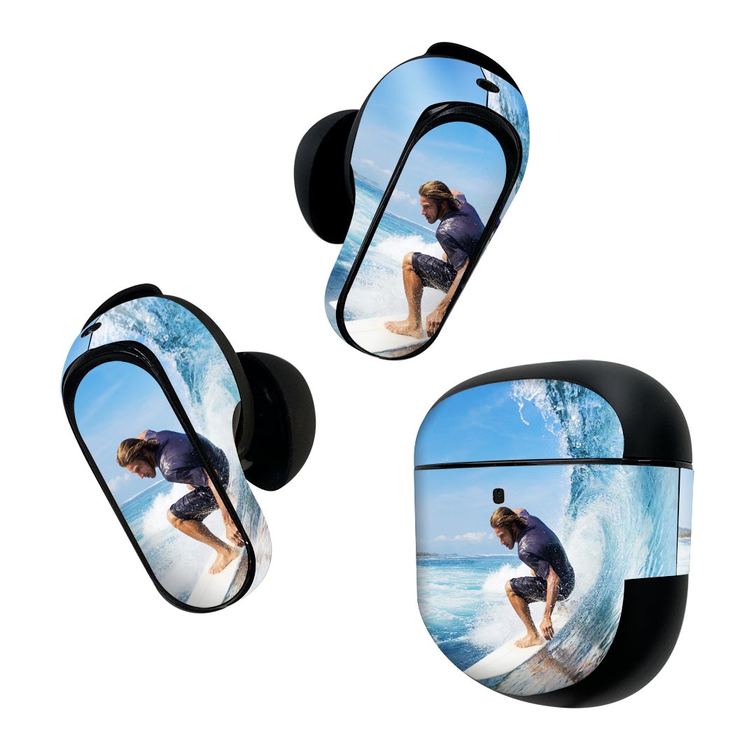 製品名 Bose QuietComfort Earbuds II 専用デザインスキンシール セット内容 Bose QuietComfort Earbuds II 専用シール　イヤホン（左右）3枚、充電ケース用シール 1枚AirPods第3世...