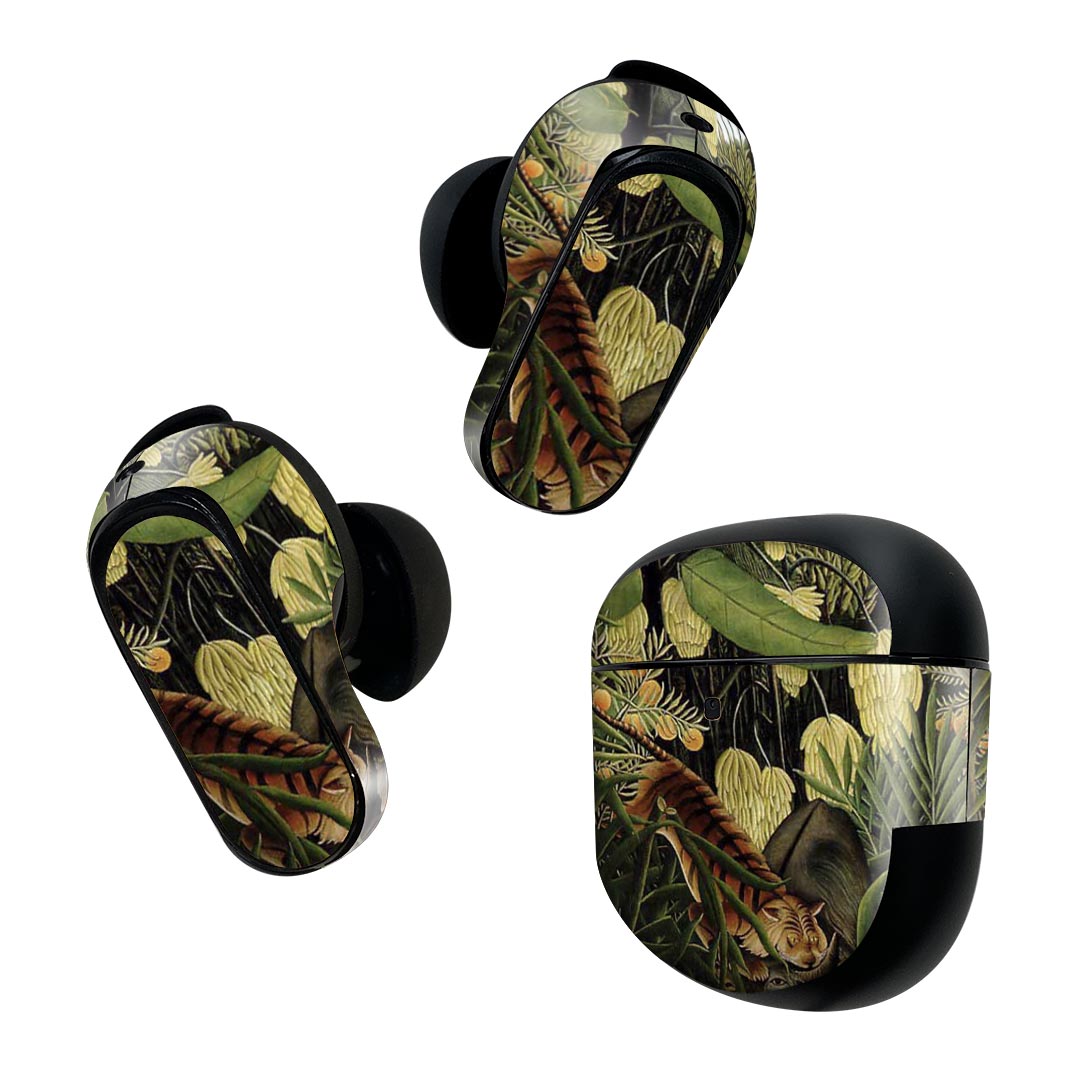 製品名 Bose QuietComfort Earbuds II 専用デザインスキンシール セット内容 Bose QuietComfort Earbuds II 専用シール　イヤホン（左右）3枚、充電ケース用シール 1枚AirPods第3世...