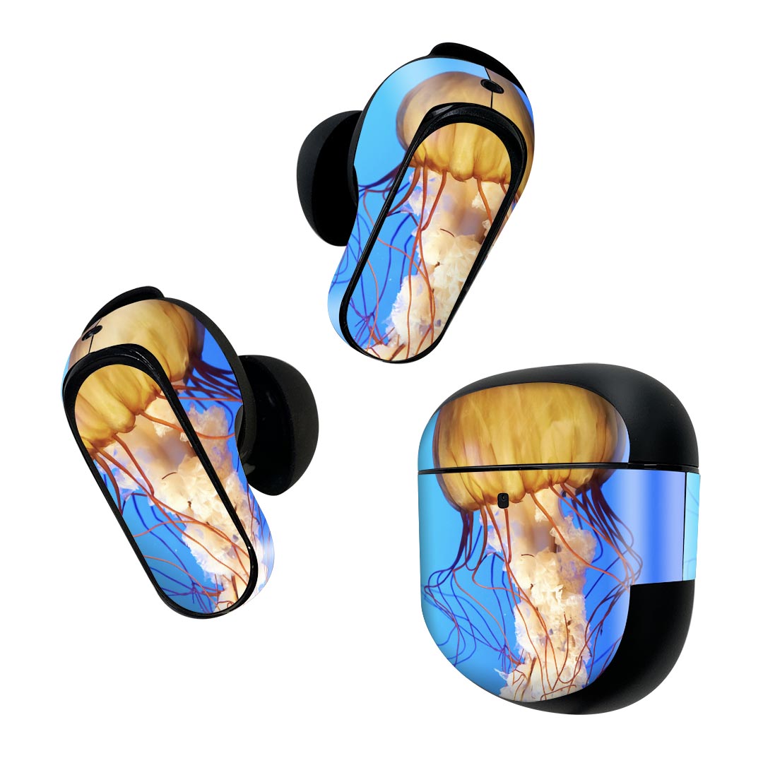 製品名 Bose QuietComfort Earbuds II 専用デザインスキンシール セット内容 Bose QuietComfort Earbuds II 専用シール　イヤホン（左右）3枚、充電ケース用シール 1枚AirPods第3世...