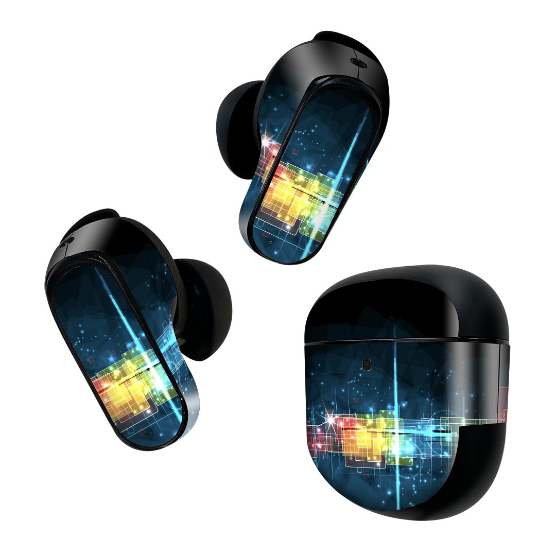 製品名 Bose QuietComfort Earbuds II 専用デザインスキンシール セット内容 Bose QuietComfort Earbuds II 専用シール　イヤホン（左右）3枚、充電ケース用シール 1枚AirPods第3世...