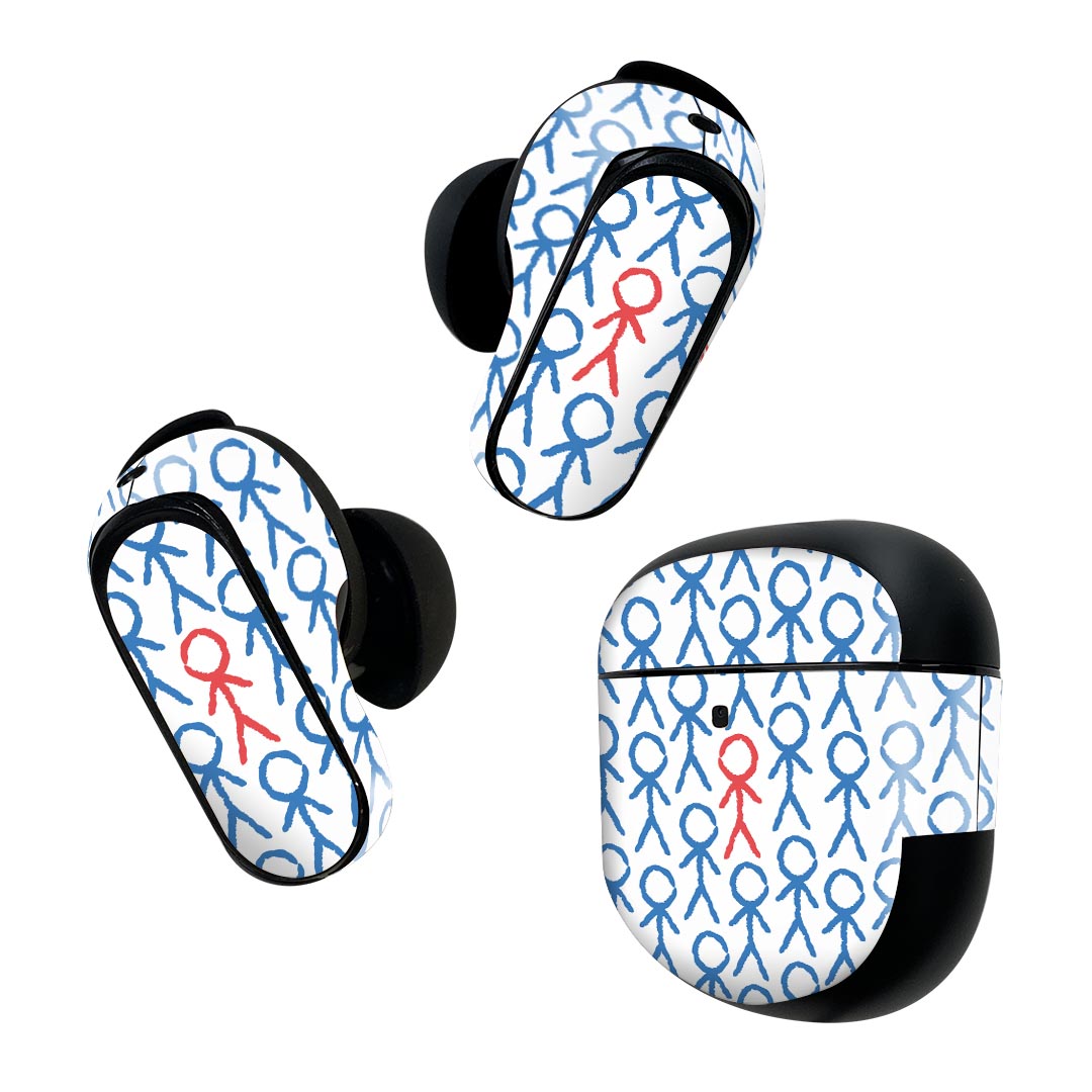製品名 Bose QuietComfort Earbuds II 専用デザインスキンシール セット内容 Bose QuietComfort Earbuds II 専用シール　イヤホン（左右）3枚、充電ケース用シール 1枚AirPods第3世...